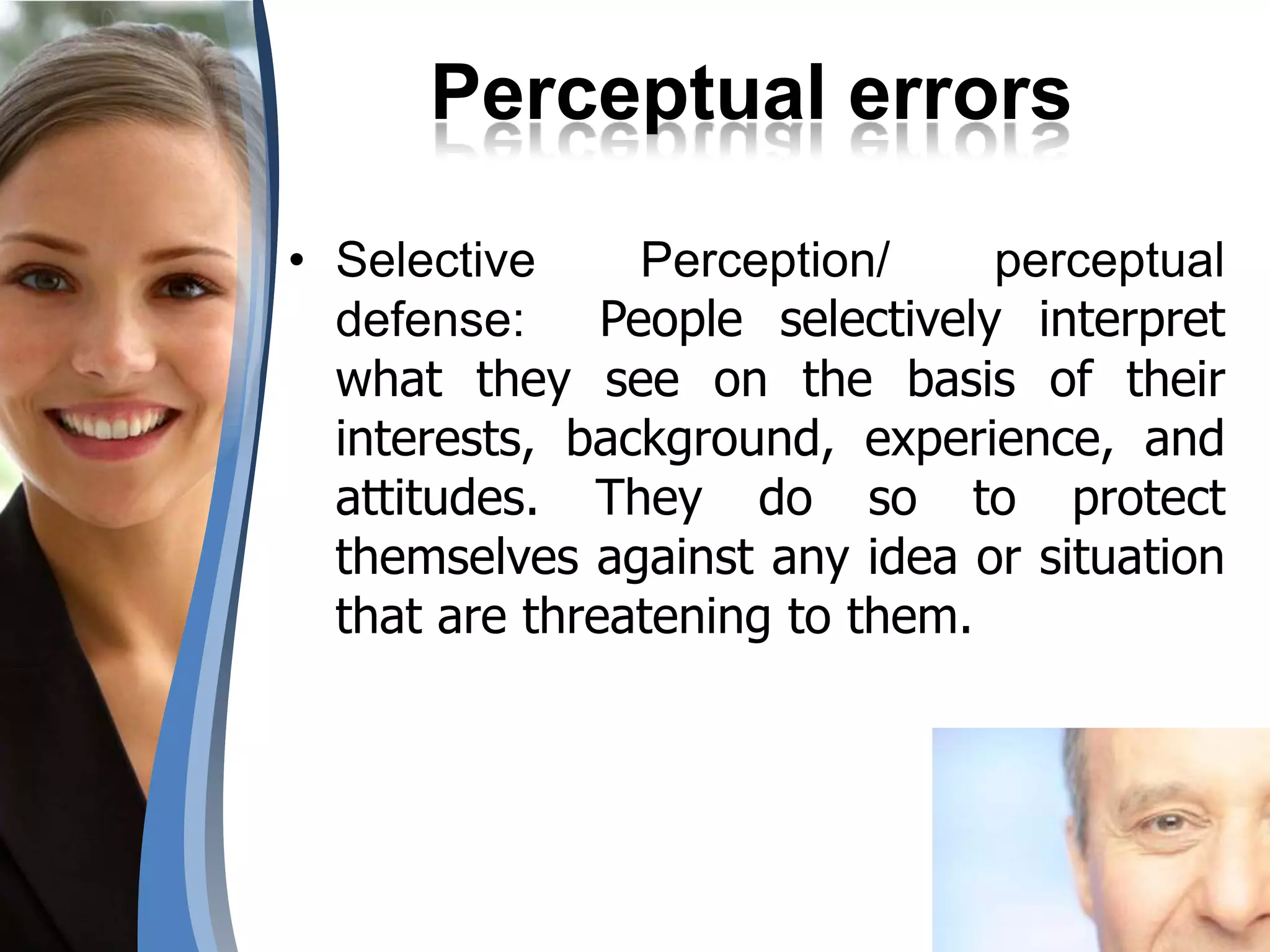 Individual behavior and perception | PPTX