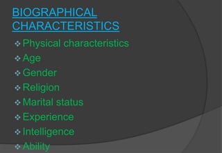 Individual behaviour | PPTX