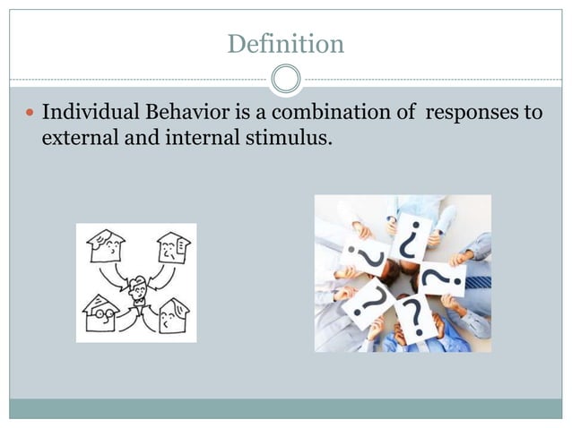 Individual behaviour | PPTX