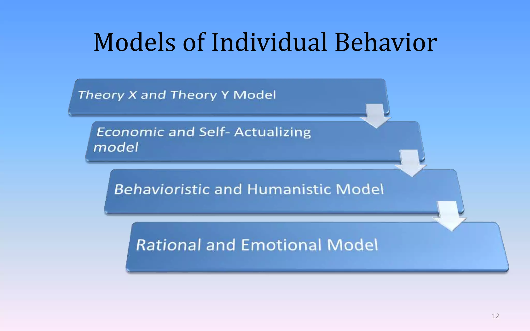 Individual behaviour-Organisational Behaviour | PDF