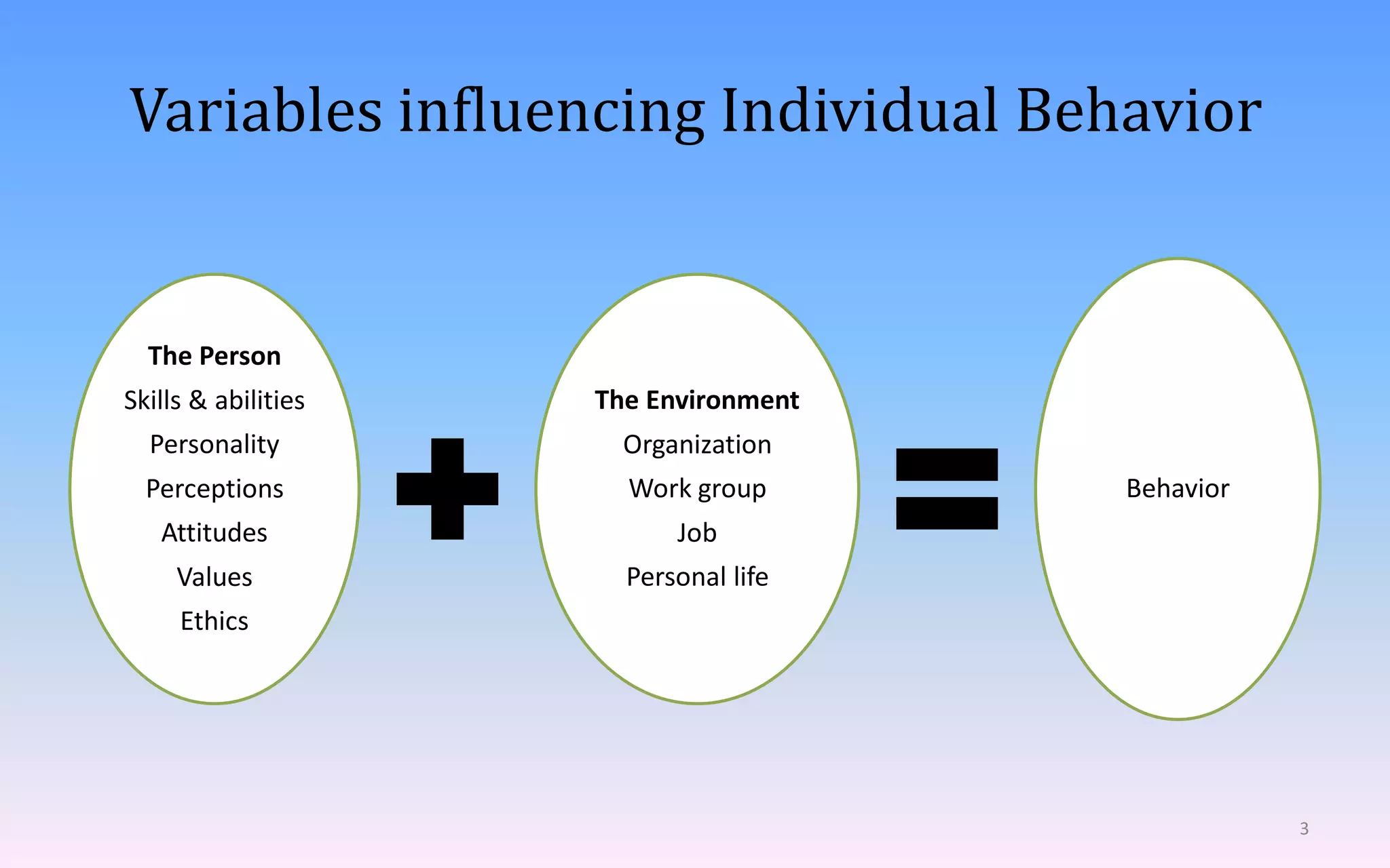 Individual behaviour-Organisational Behaviour | PDF