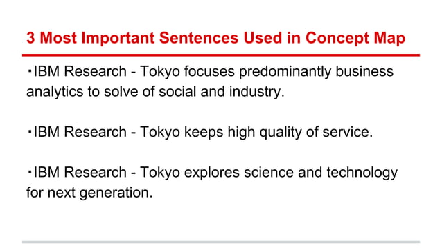 Concept Mapping of IBM Tokyo | PDF