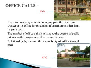 Individual contact method in Extension Education | PPTX