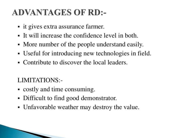 Individual contact methods in agriculture extension By Mr Allah Dad ...