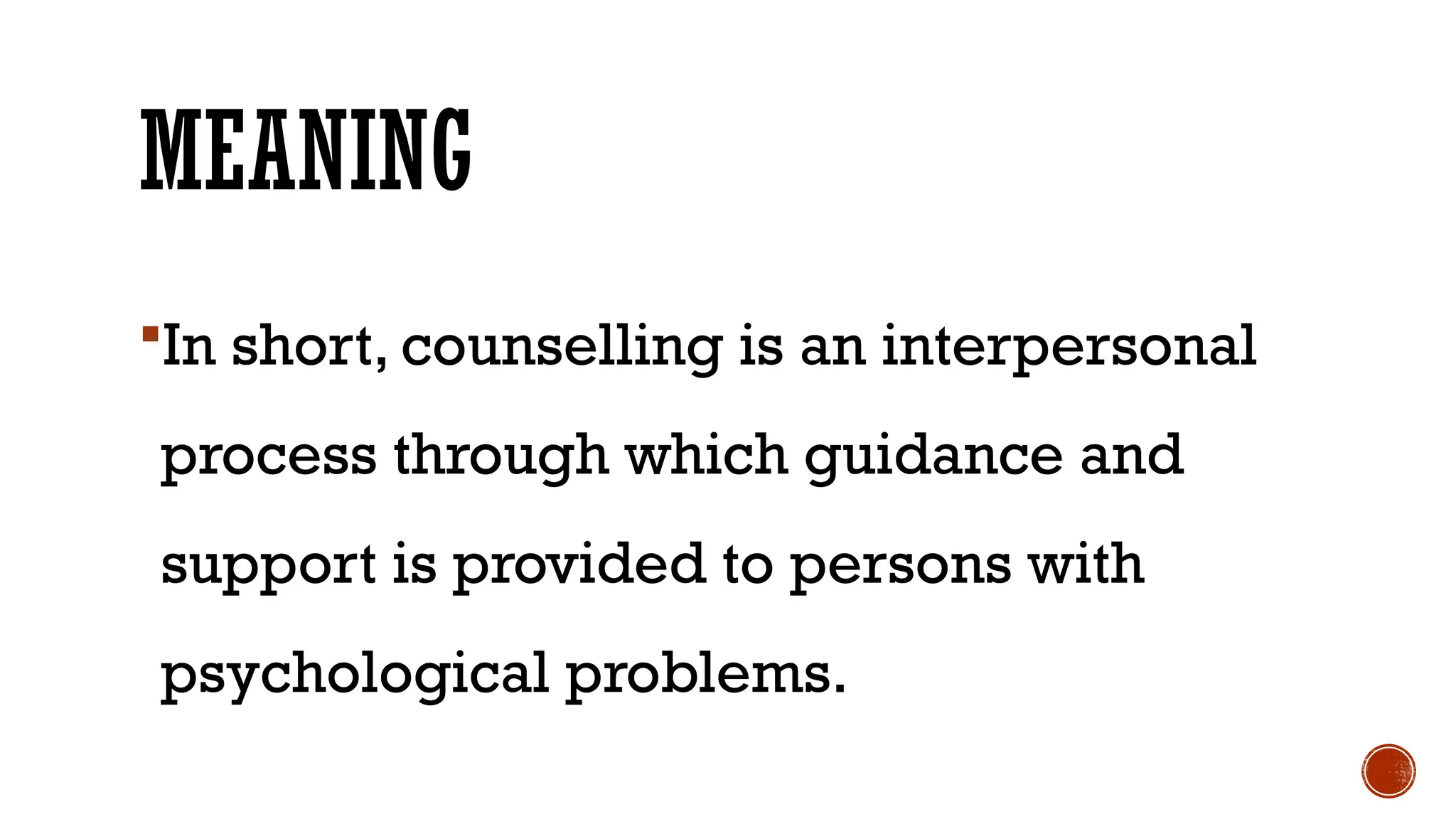 Individual counselling Process and Stages | PPTX