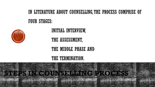 Individual counselling Process and Stages | PPTX