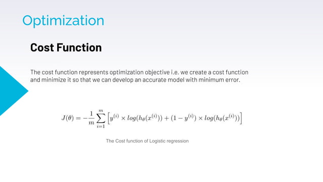 Logistic Regression : classification algorithm | PPT Logistic Regression : classification algorithm | PPT