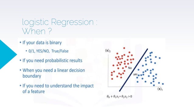 Logistic Regression : classification algorithm | PDF Logistic Regression : classification algorithm | PDF