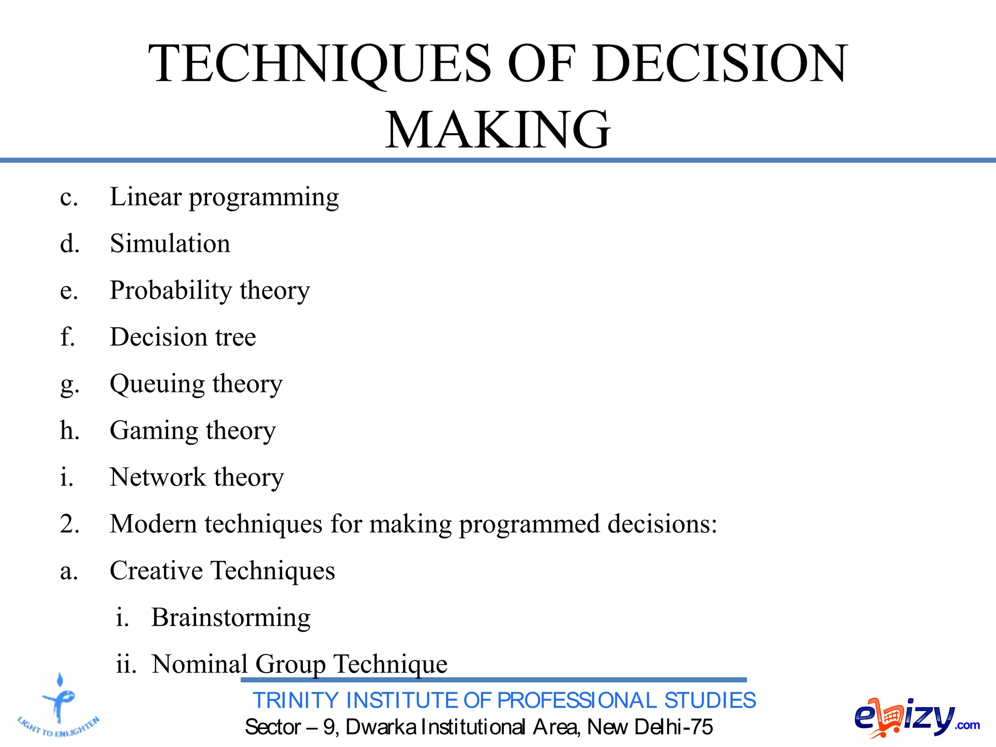 Individual decision making | PPT