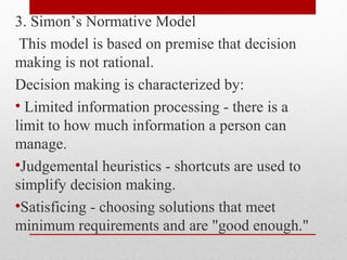 Individual decision making ppt | PPT