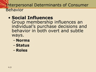 Individual determinants of consumer behaviour | PPT