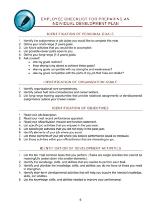 Individual development plan | PDF