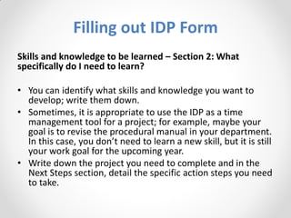 Individual development plan | PDF