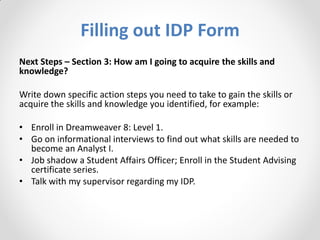 Individual development plan | PDF