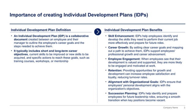 Individual Development Plan (IDP) Template | PPTX