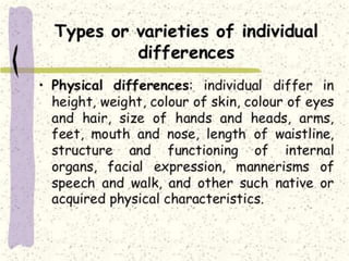 Individual difference | PPT