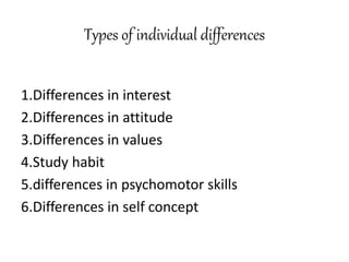 Individual difference | PPTX