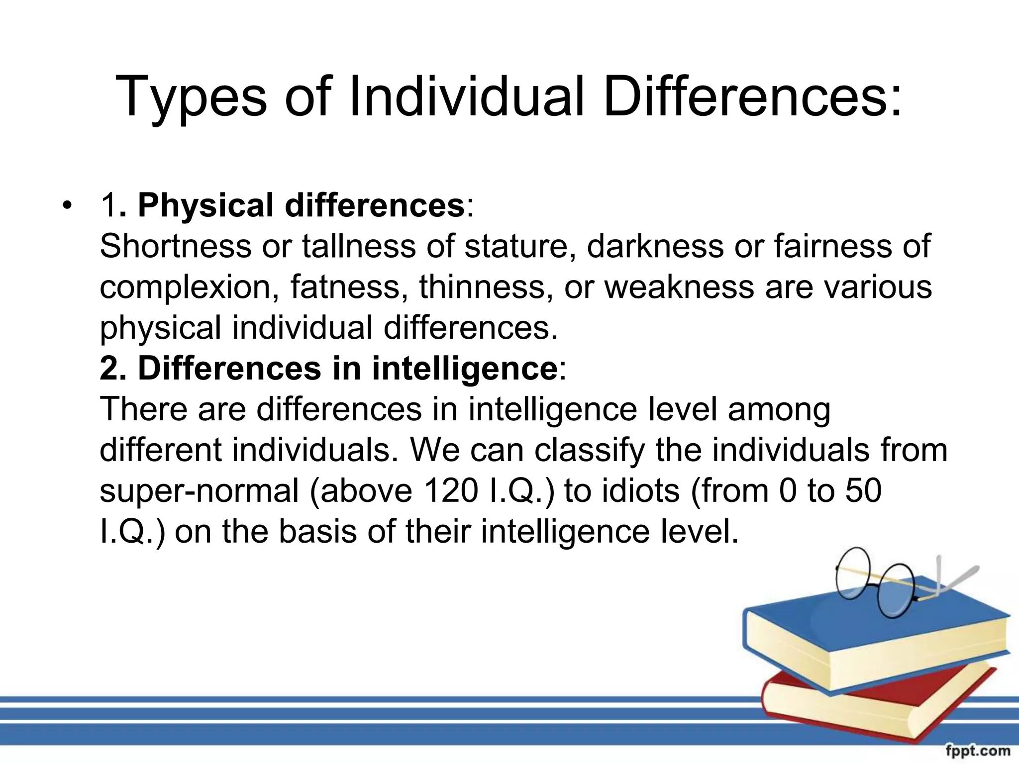 Individual difference | PPTX