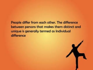 Individual difference | PPT