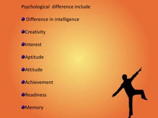Individual difference | PPT