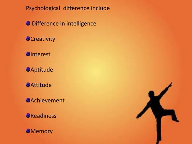 Individual difference | PPT