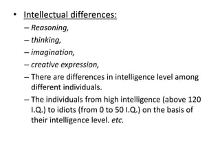Individual difference | PPTX