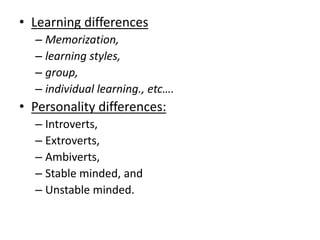 Individual difference | PPTX