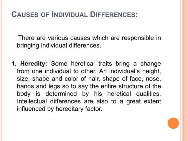 Individual difference | PPTX