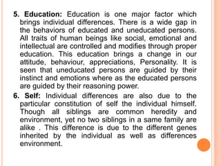 Individual difference | PPTX