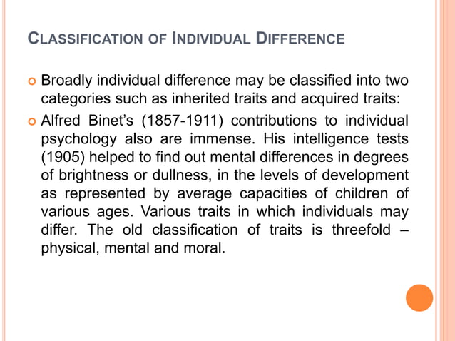 Individual difference | PPTX