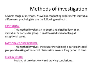 Individual differences | PPT