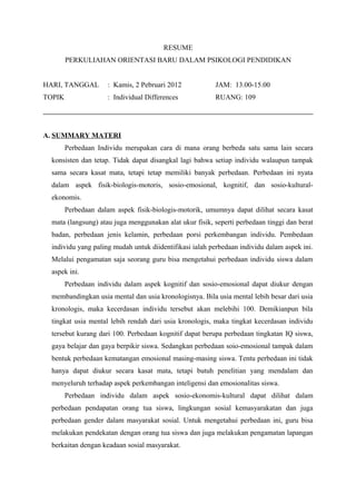 Individual differences | PDF