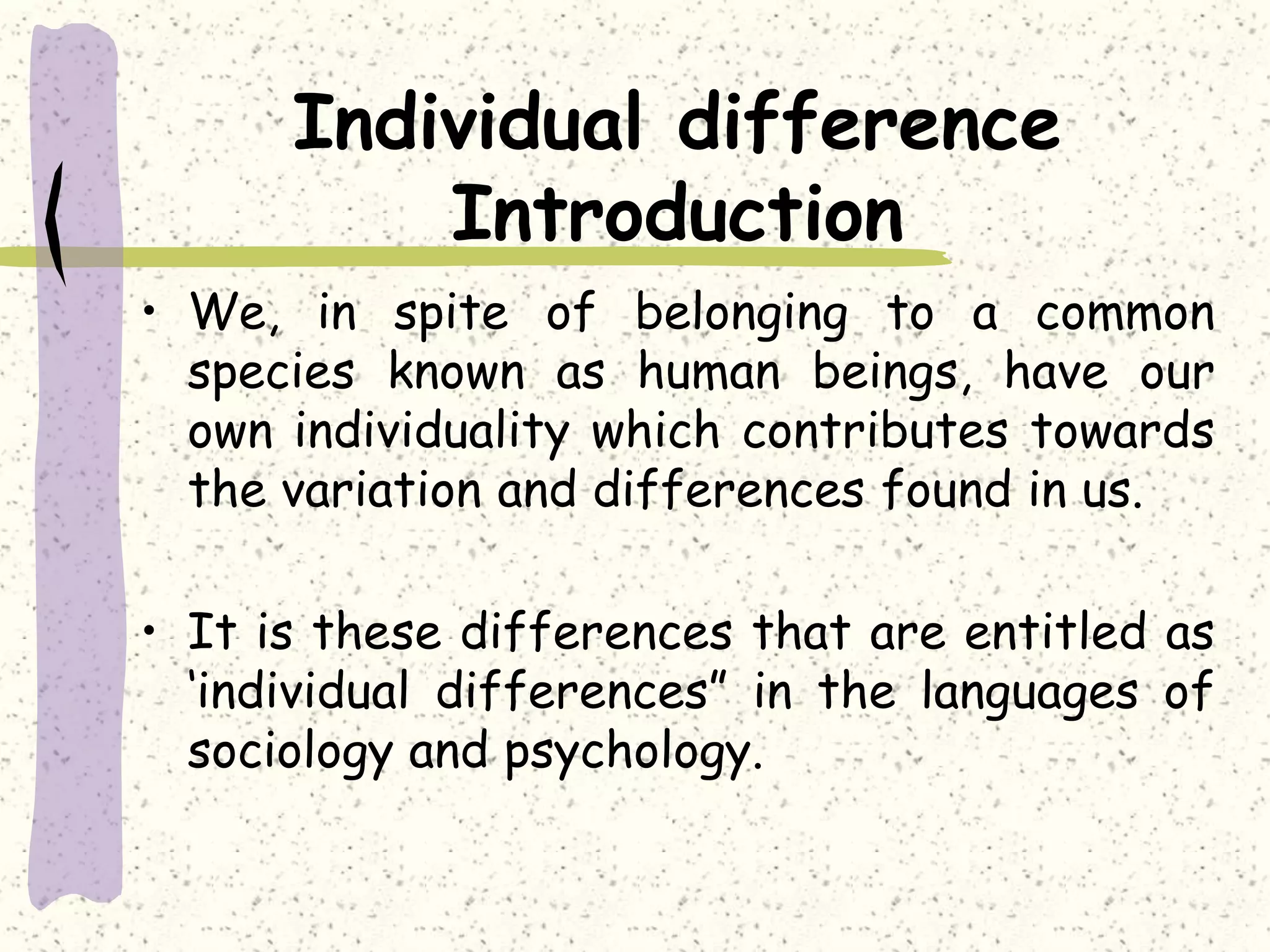 “Individual difference and educational implications- thinking ...