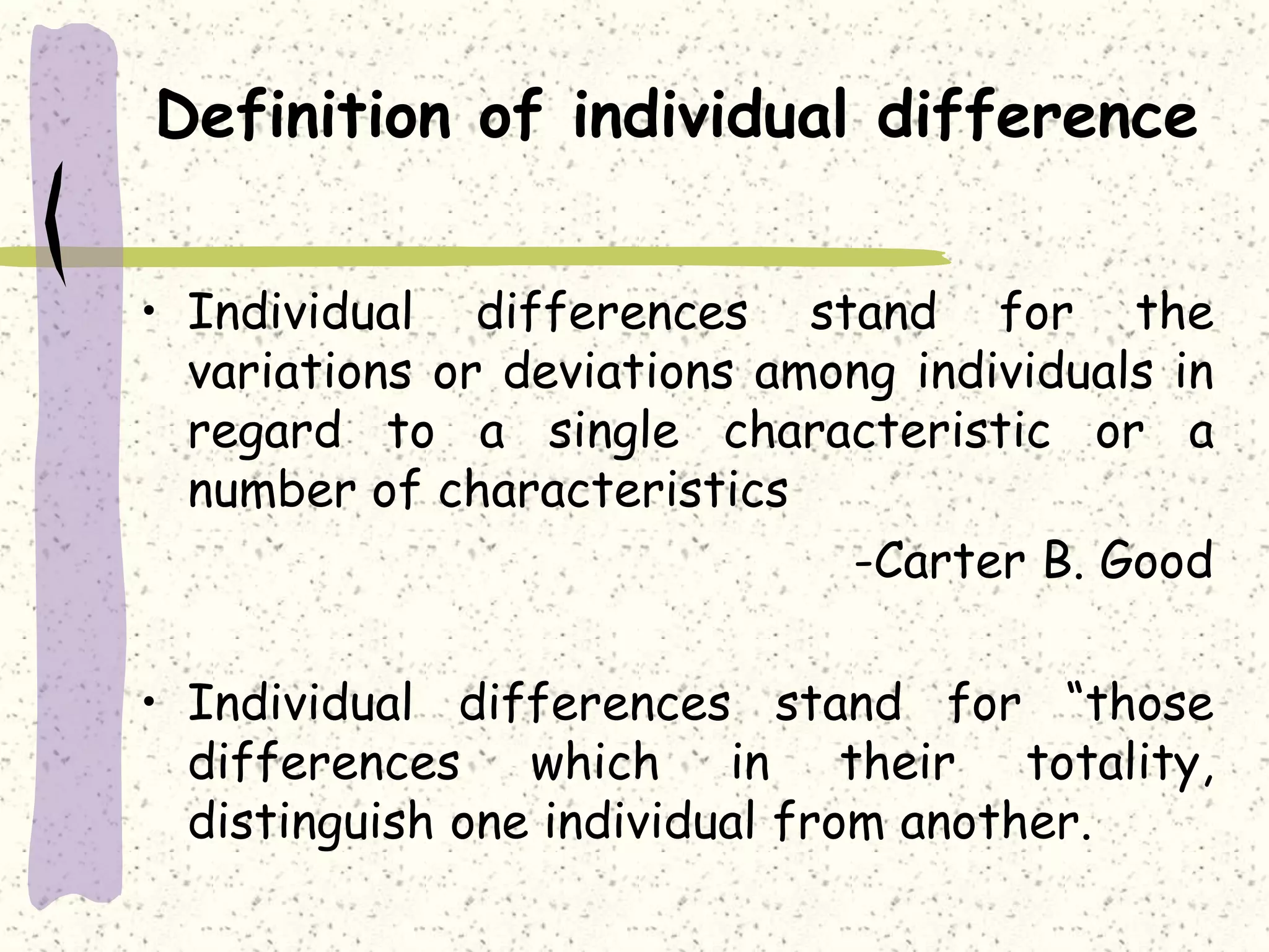 “Individual difference and educational implications- thinking ...