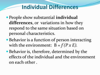 Individual differences | PPTX