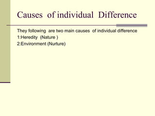 Individual differences | PPT