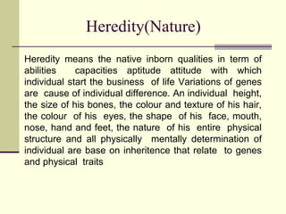 Individual differences | PPTX
