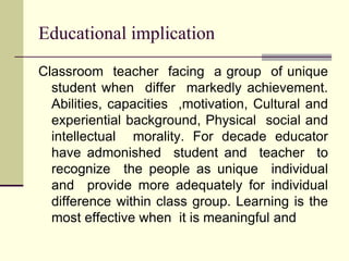 Individual differences | PPT