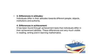 Individual differences | PPTX | Educational Assessment | Education