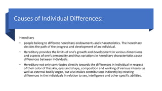 Individual differences | PPTX