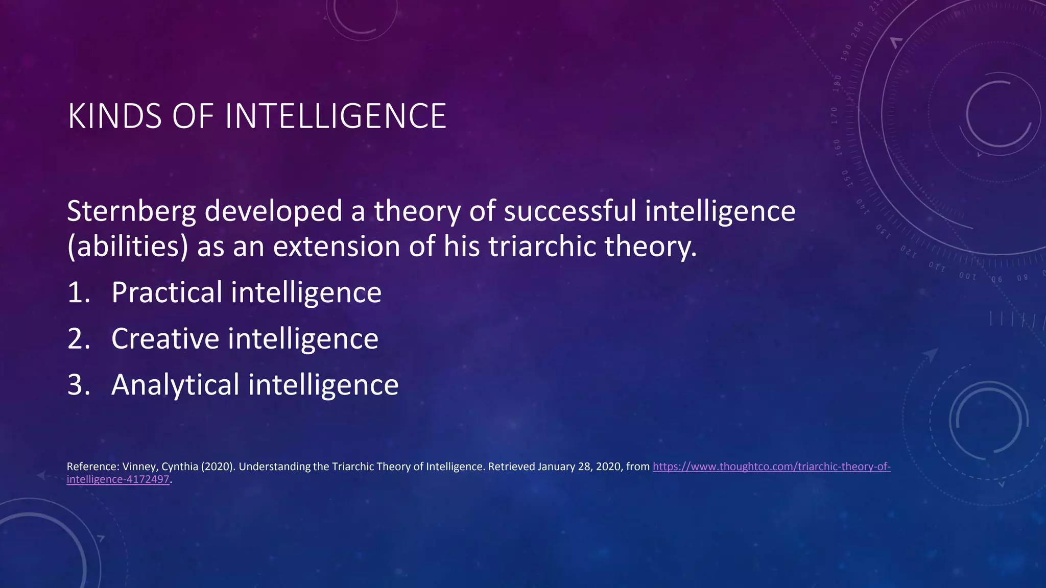INDIVIDUAL DIFFERENCES - Theories Of Intelligence | PPTX