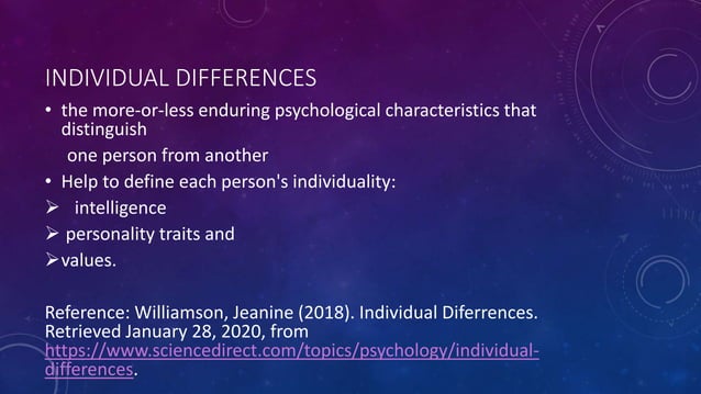 INDIVIDUAL DIFFERENCES - Theories Of Intelligence | PPTX
