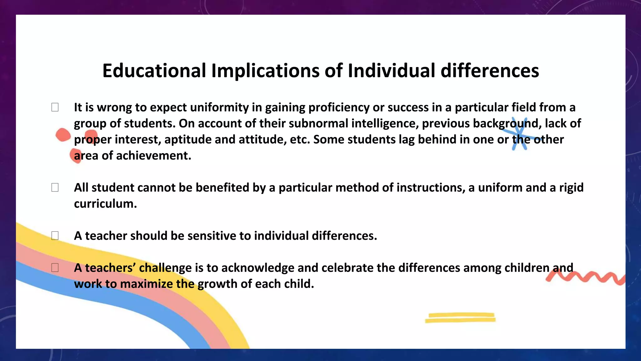Individual differences (aida purificacion david) mat science | PPTX