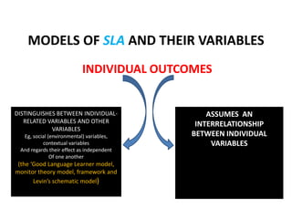 Individual differences and call | PPTX