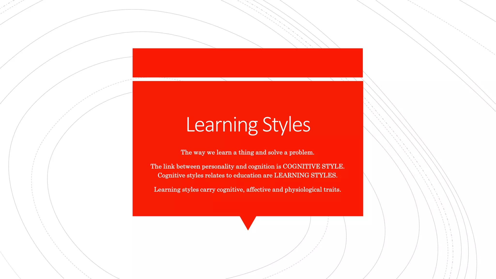 Individual differences and learning styles | PPTX