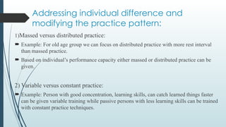 individual differences final and motor control | PPT