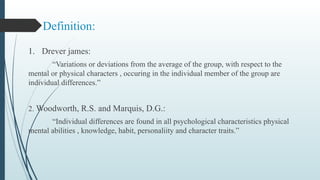 individual differences final and motor control | PPTX