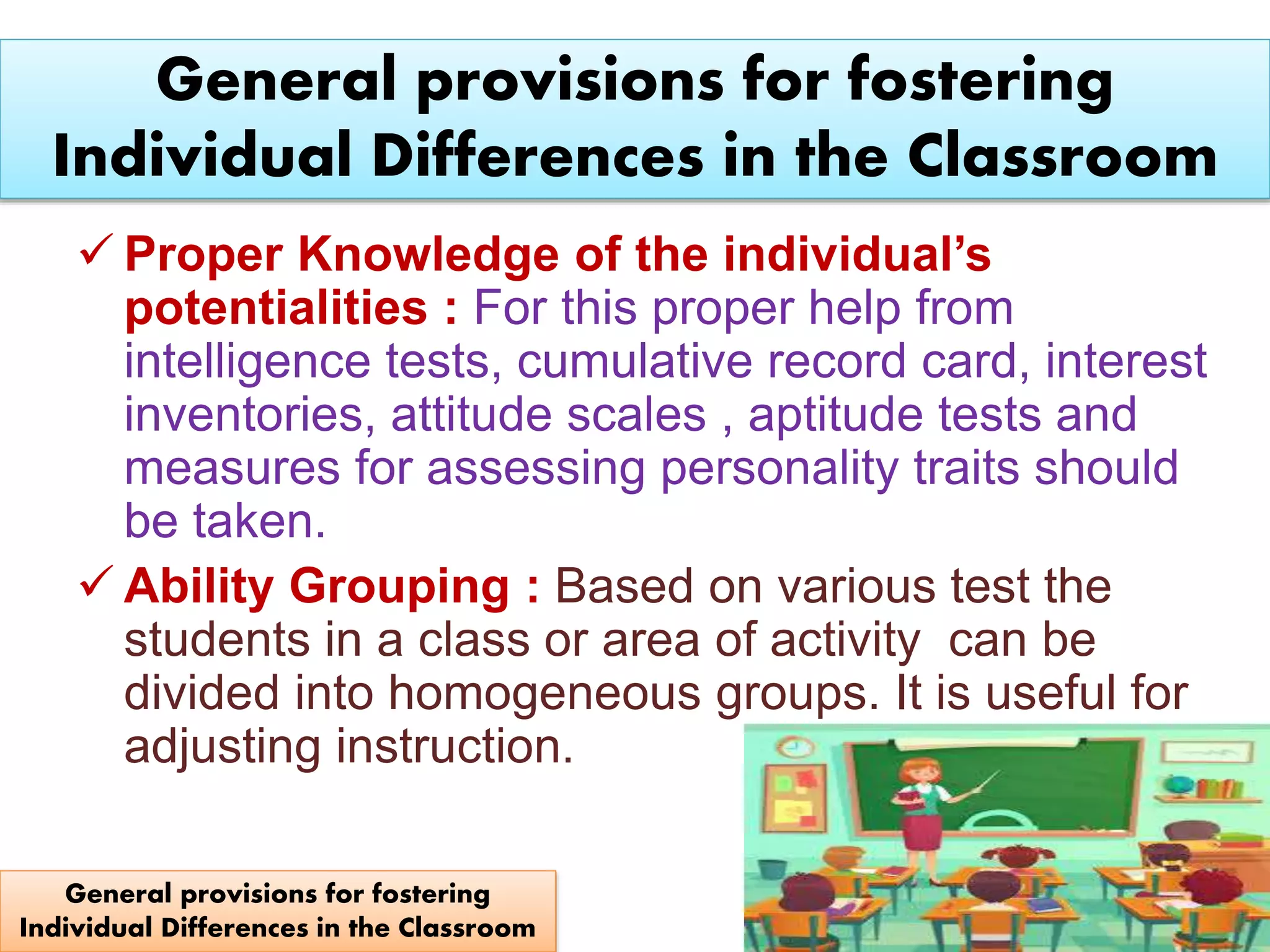 Individual Differences in Learners | PPTX