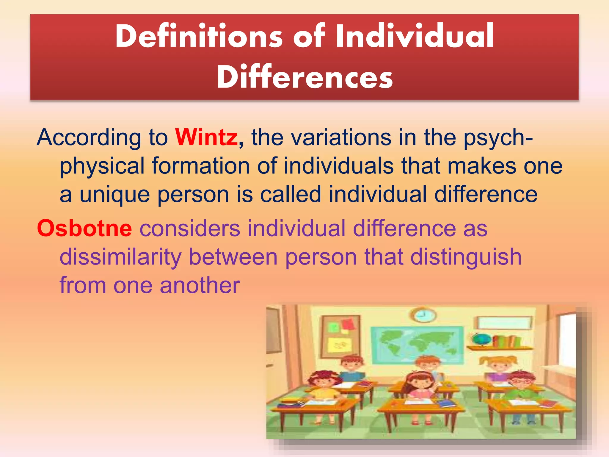 Individual Differences in Learners | PPTX