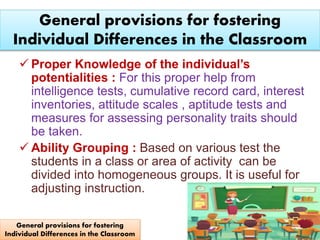 Individual Differences in Learners | PPTX